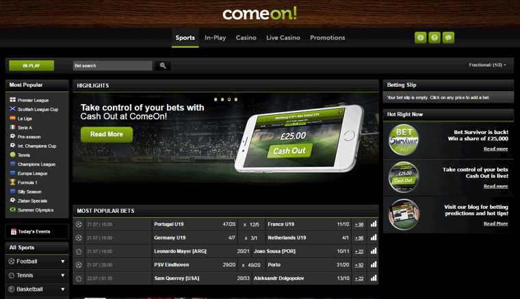 ComeOn – Top10BettingSites.co.uk